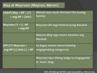 Syntax of filipino as lingua franca part1 | PDF