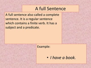 The Types of Sentences | PPTX