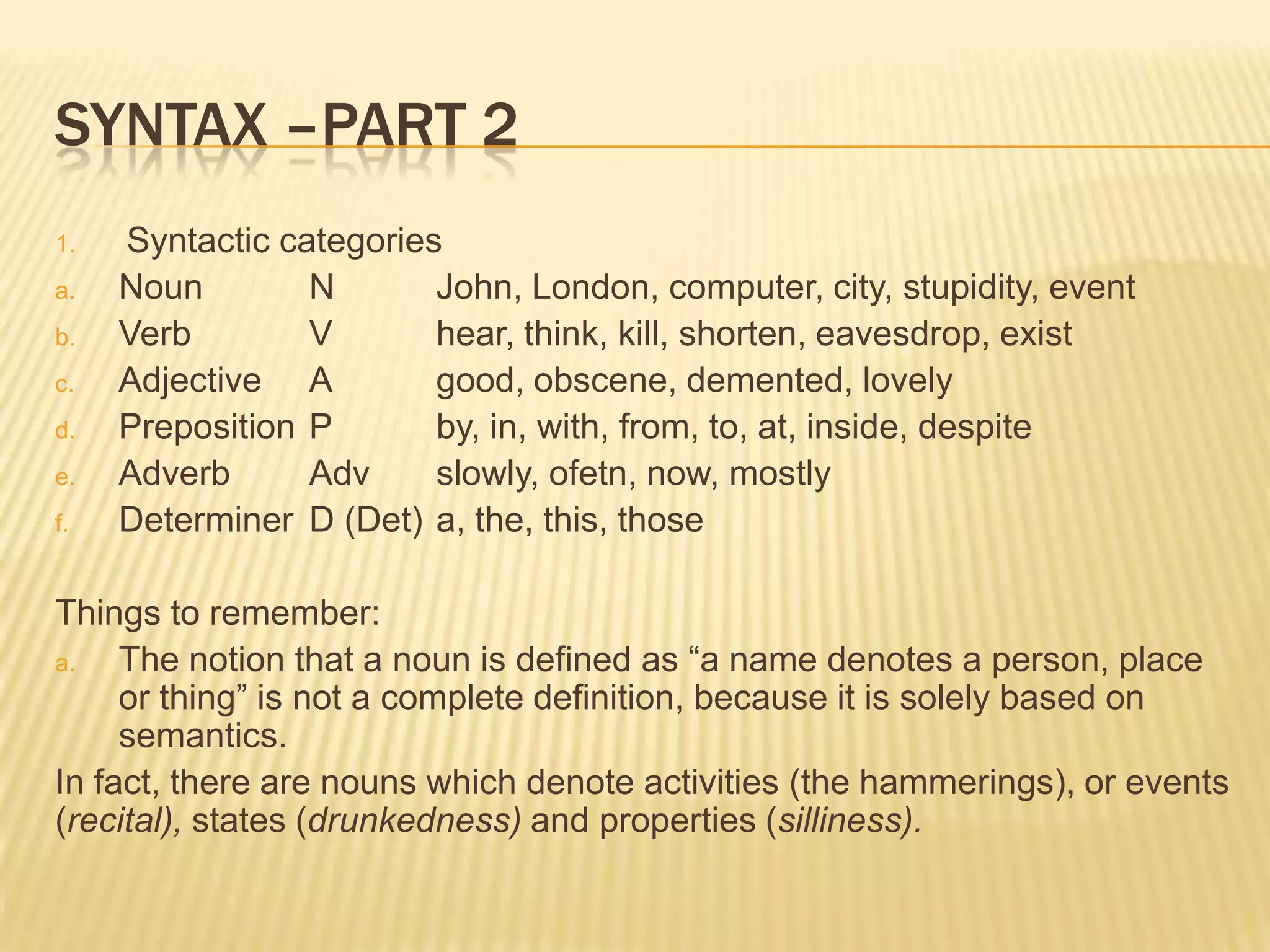 Syntax –part 2 | PPTX