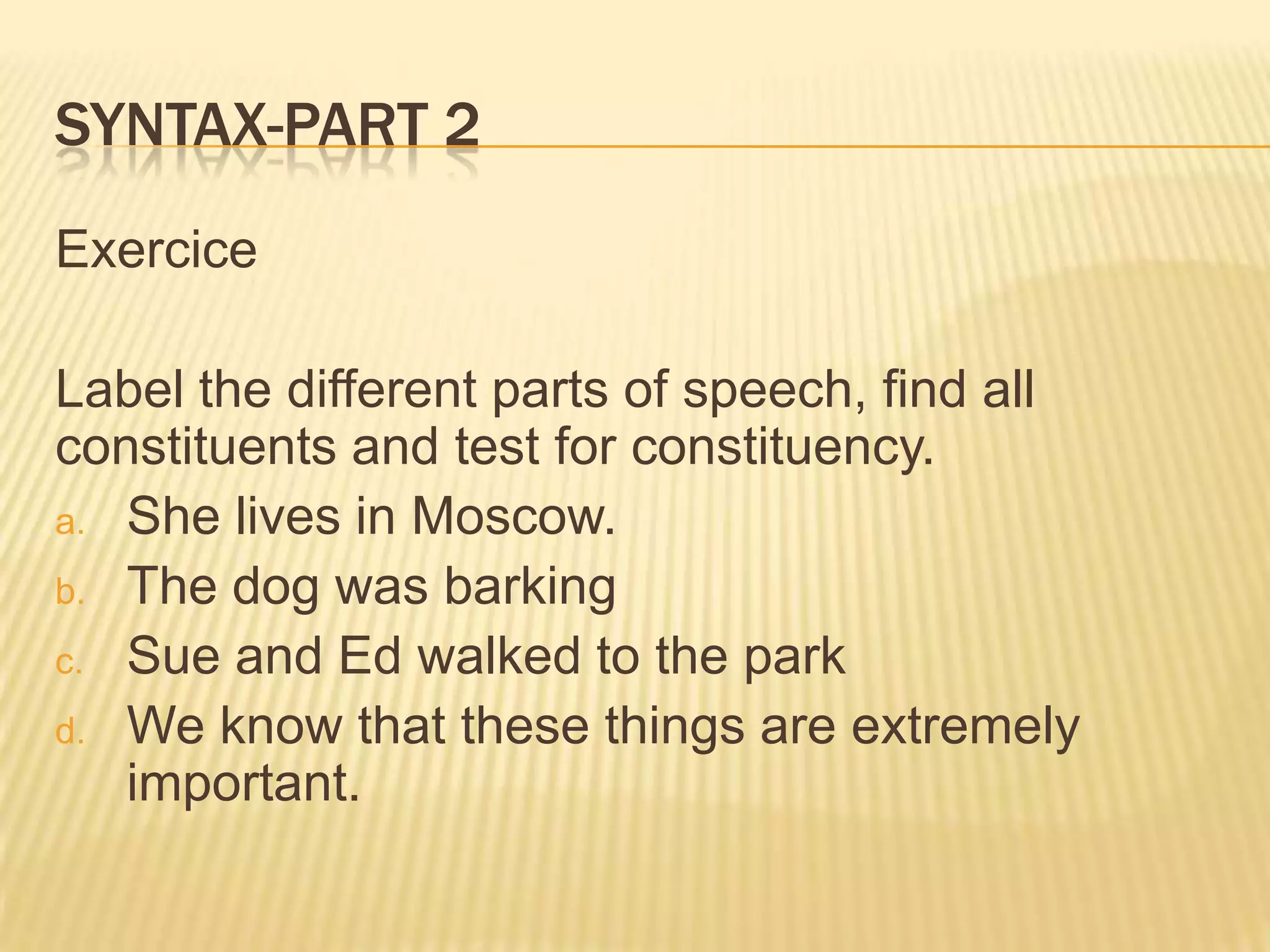 Syntax –part 2 | PPTX