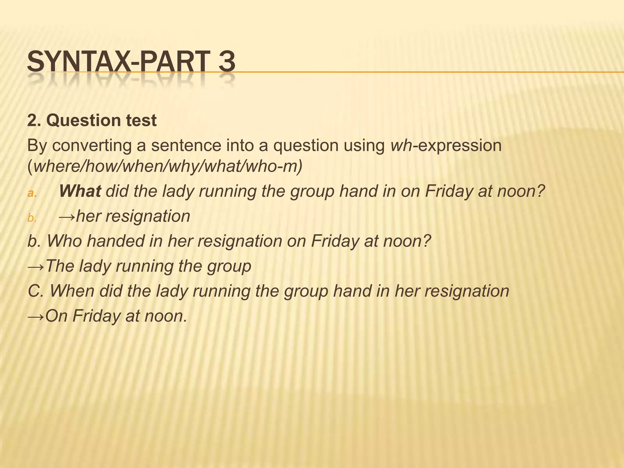 Syntax –part 3 | PPT
