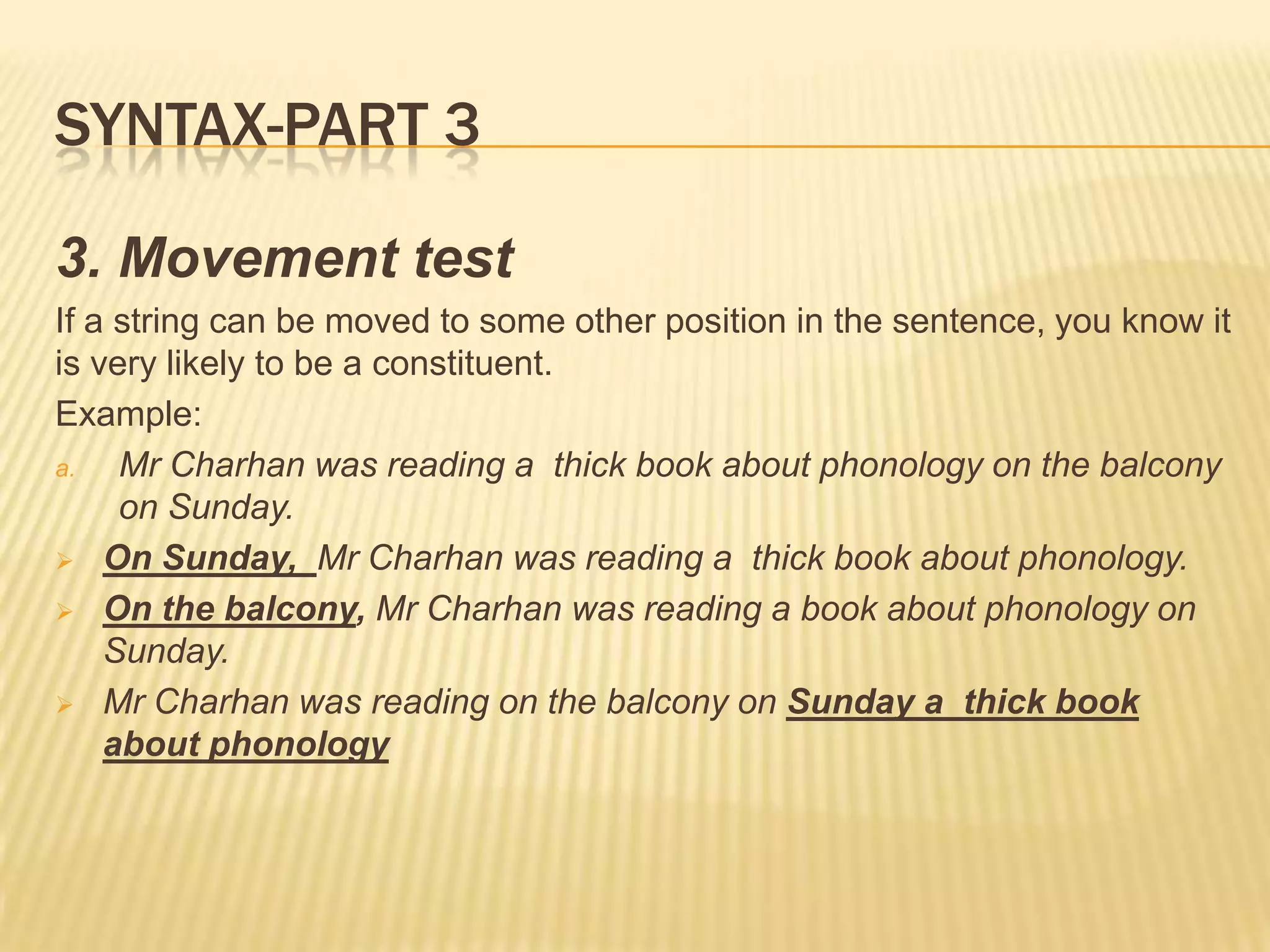 Syntax –part 3 | PPT
