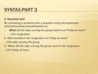 Syntax –part 3 | PPT
