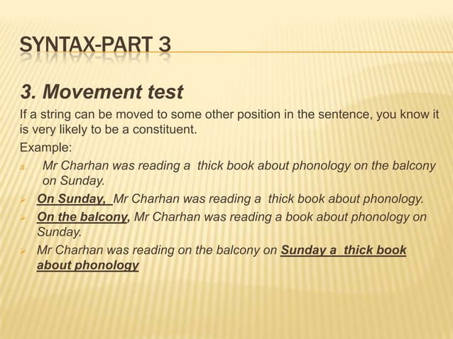 Syntax Part 3 Ppt