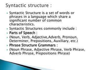 Syntax presetation | PPT