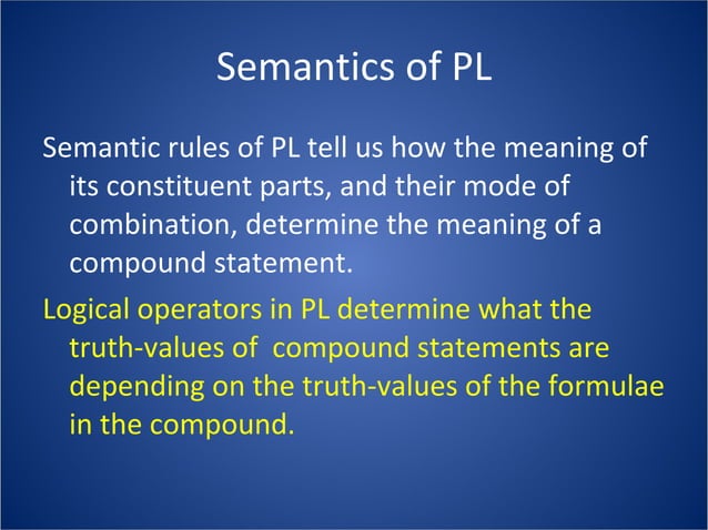Syntax And Semantics Of Propositional Logic