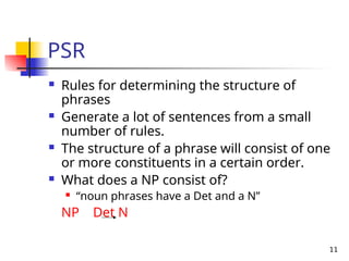 syntaxtreediagrams-.ppt Sentence analysis through tree diagrams | PPT