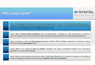Syntel Hospitality Solutions | PDF