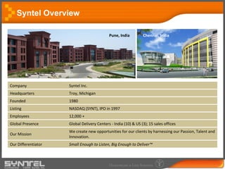 Syntels Corporate Overview | PPT
