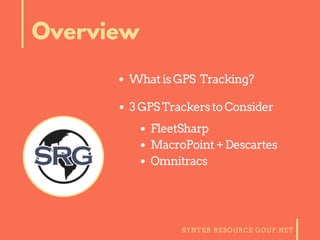 3 Freight GPS Trackers: a Comparison | PDF