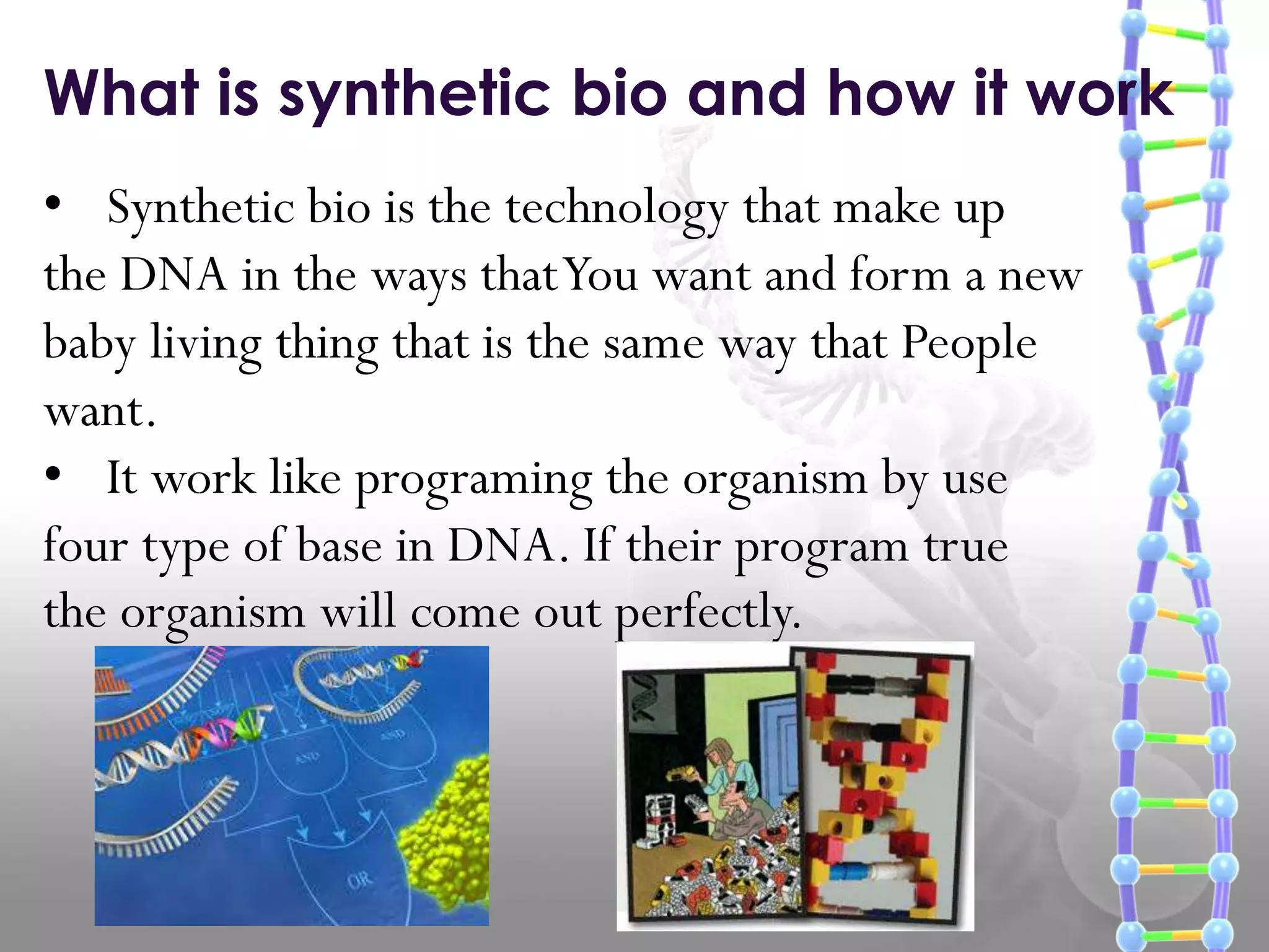 Syntheic biology | PPTX