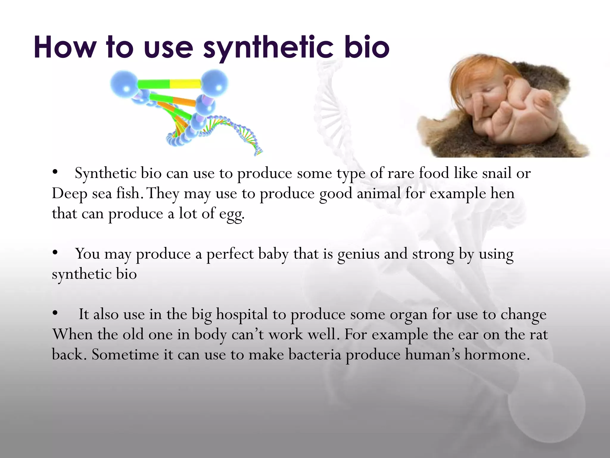 Syntheic biology | PPTX
