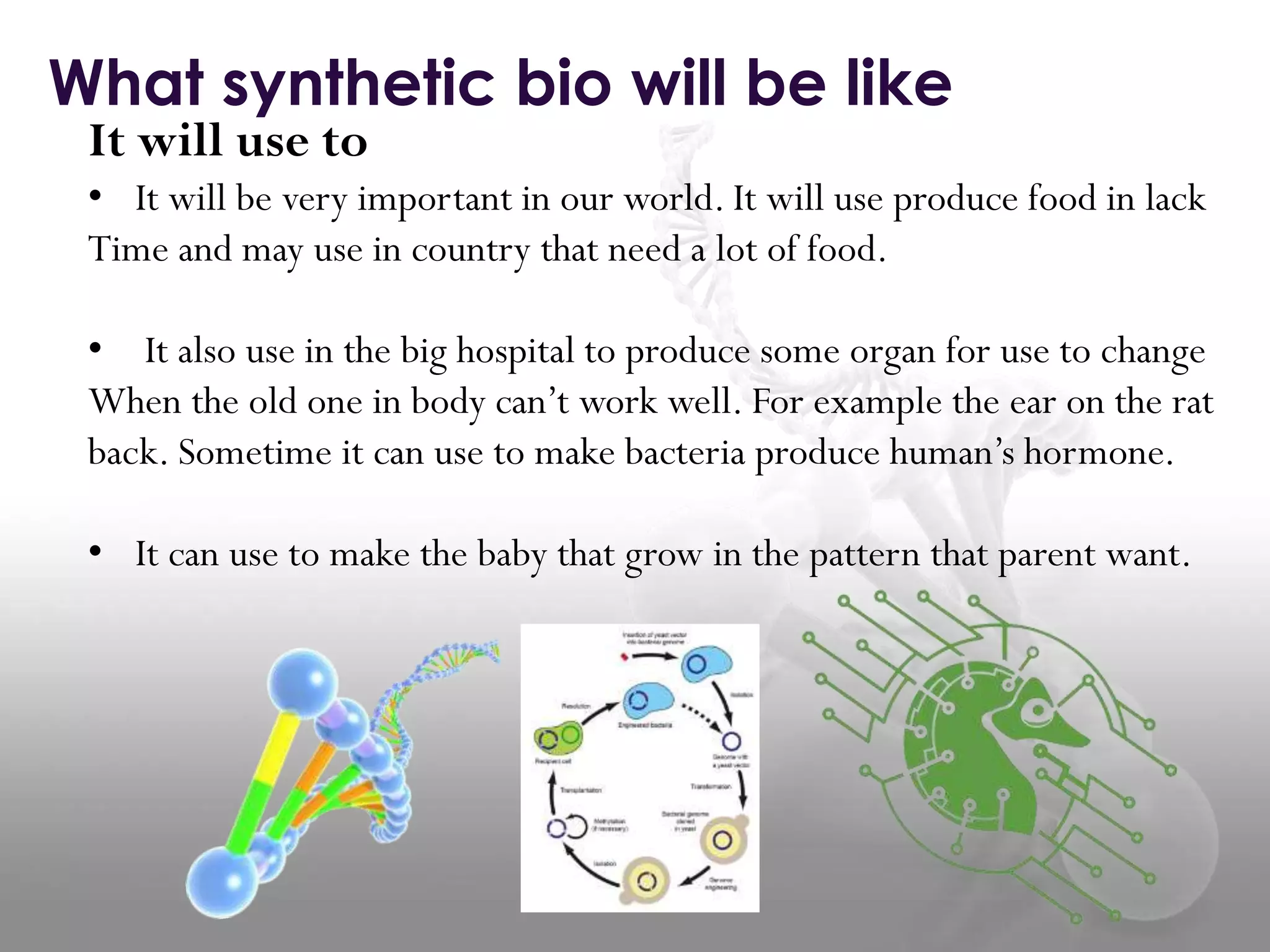 Syntheic biology | PPTX
