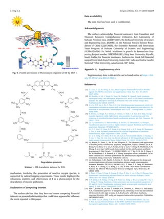 Syntheses and photochemically dyes degradation of a new 4-connected MOF ...