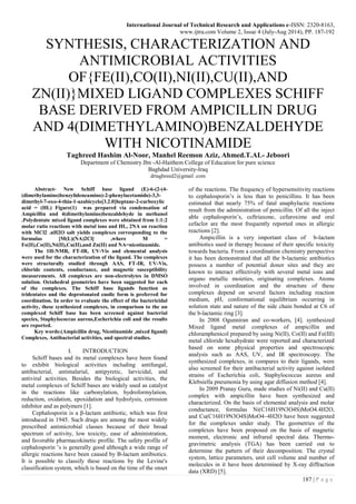 Synthesis characterization-and-antimicrobial-activities-offeiicoiiniiicuiiand-zniimixed-ligand ...