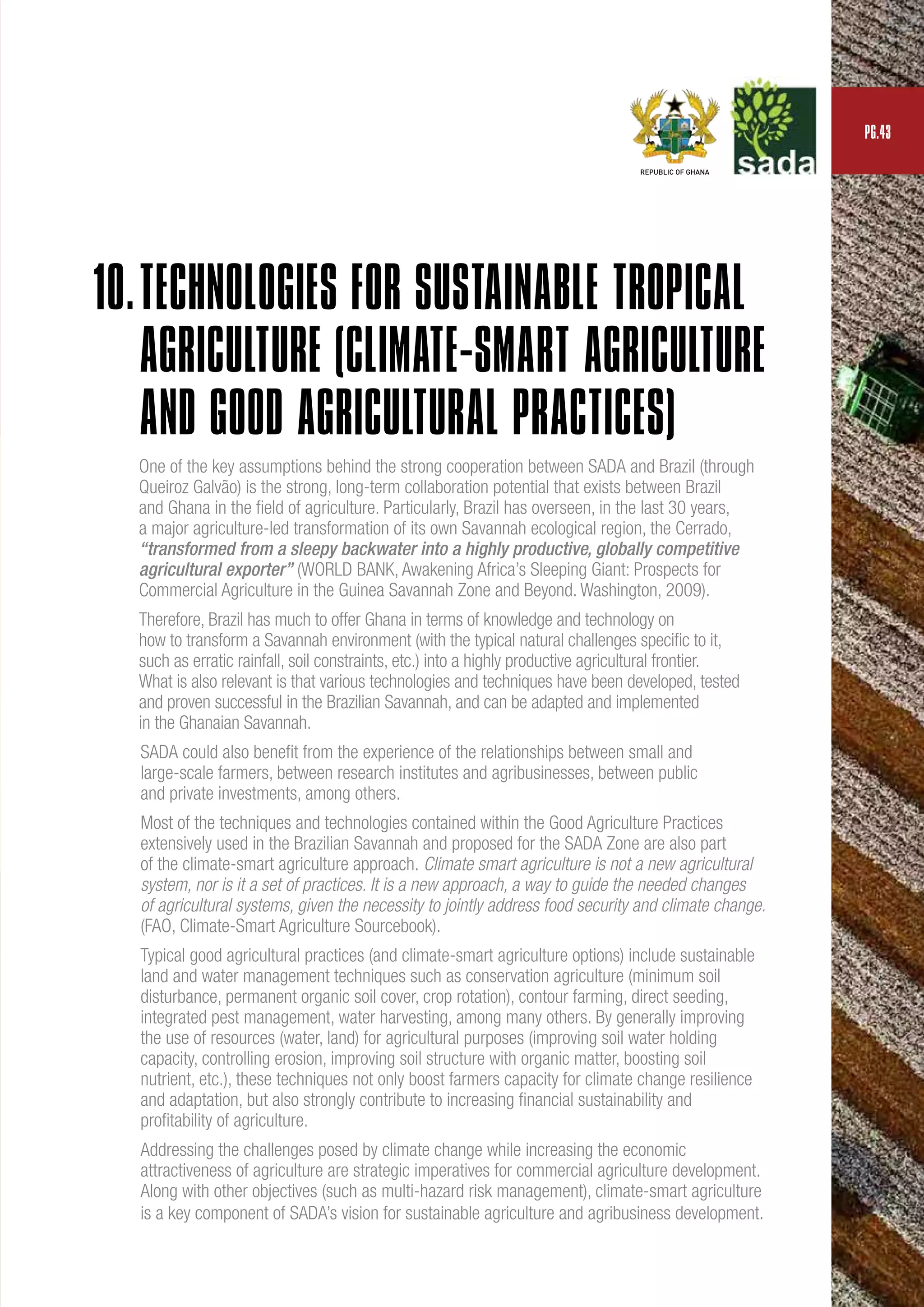 AGRICULTURAL MASTERPLAN FOR THE NORTHERN SAVANNAH ZONE OF GHANA | PDF