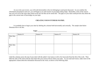 Synthesis matrix-2 | PDF