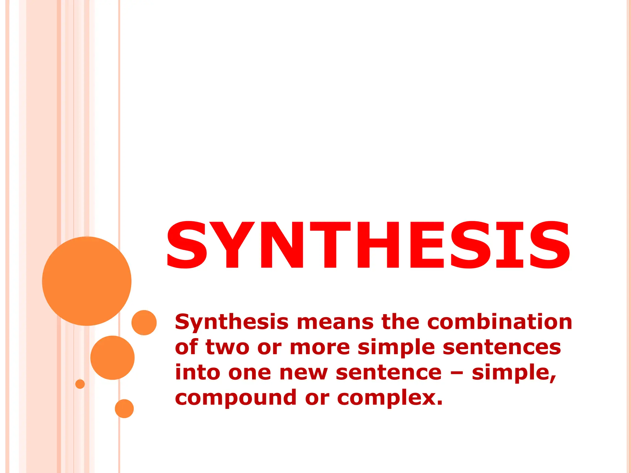 Synthesis of sentence rules with example. | PDF
