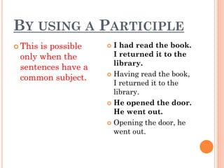 Synthesis of sentence rules with example. | PDF