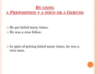 Synthesis of sentence rules with example. | PDF
