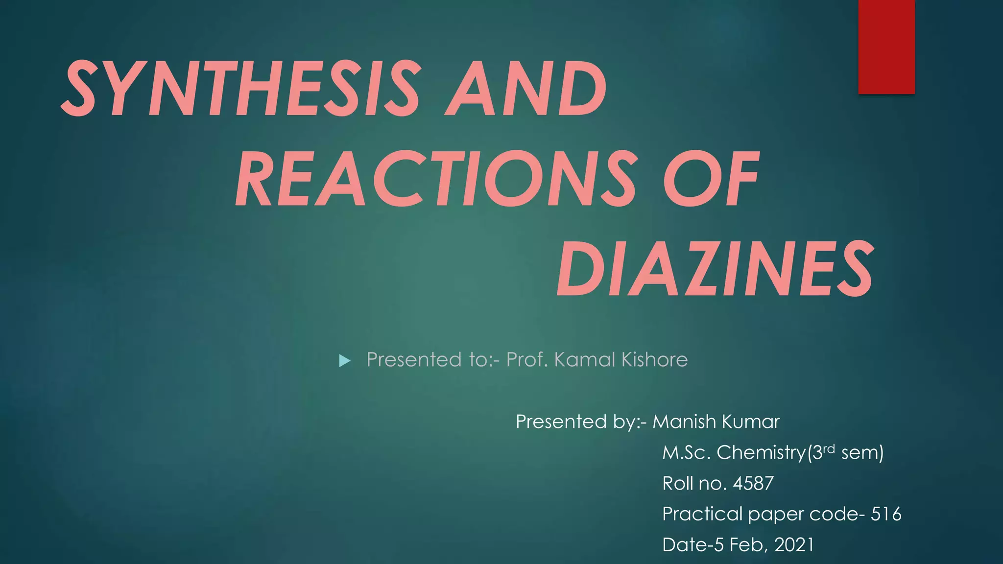 Diazines | PDF