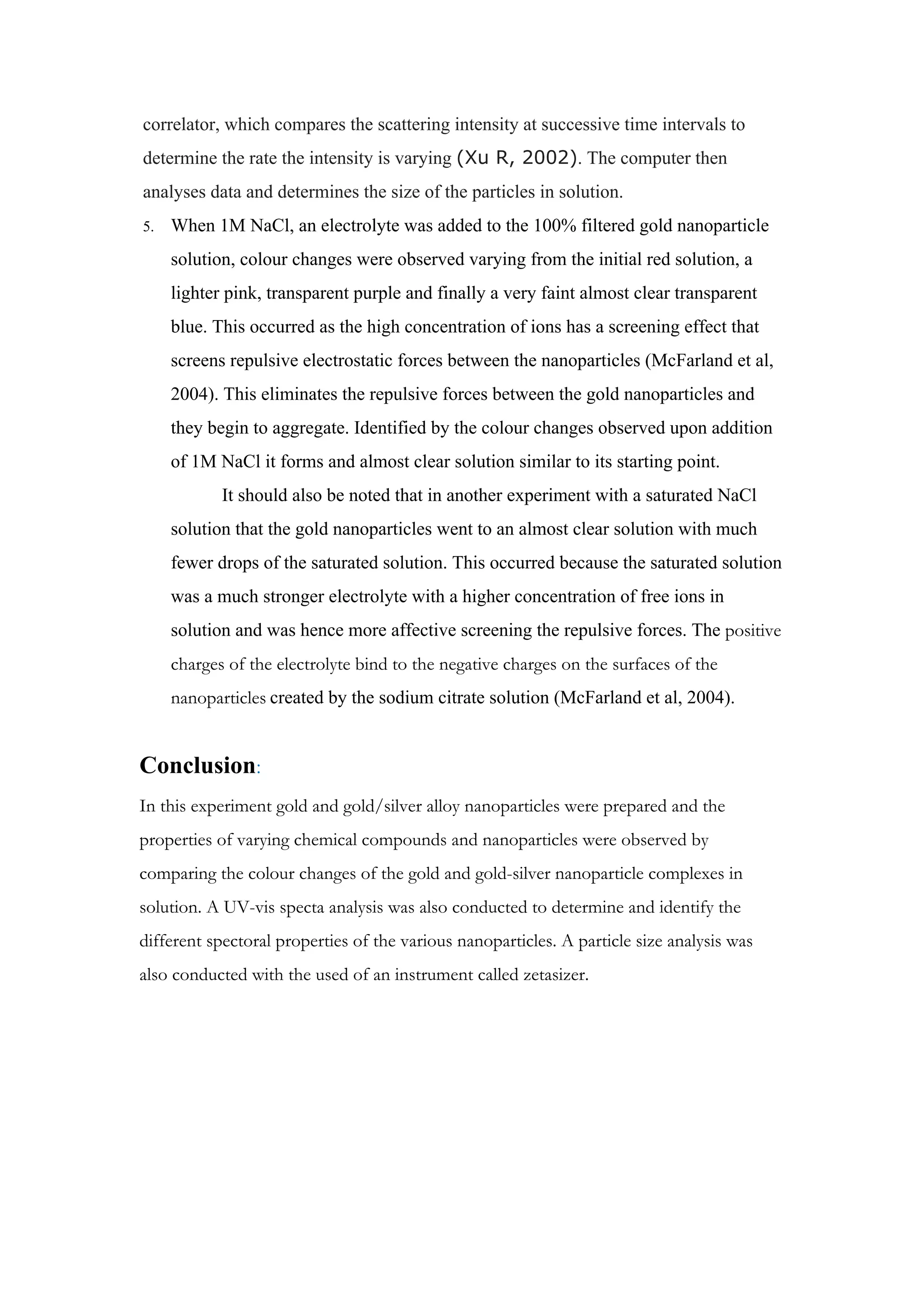 Synthesis and characterisation of gold silver nanoparticles. | PDF