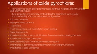 Synthesis and characterization of pyrochlore (Gd2Ti2O7) | PPT