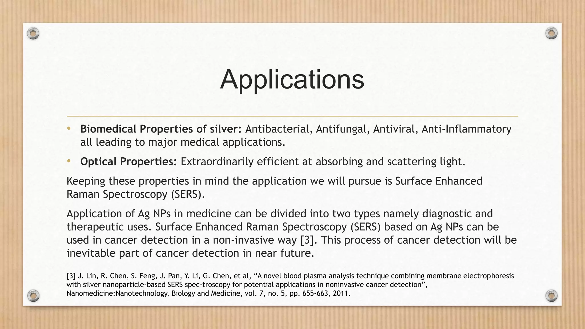 Synthesis and characterization of silver nanoparticles by dc | PPTX