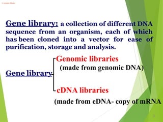 Synthesis and cloning of c dna | PPTX