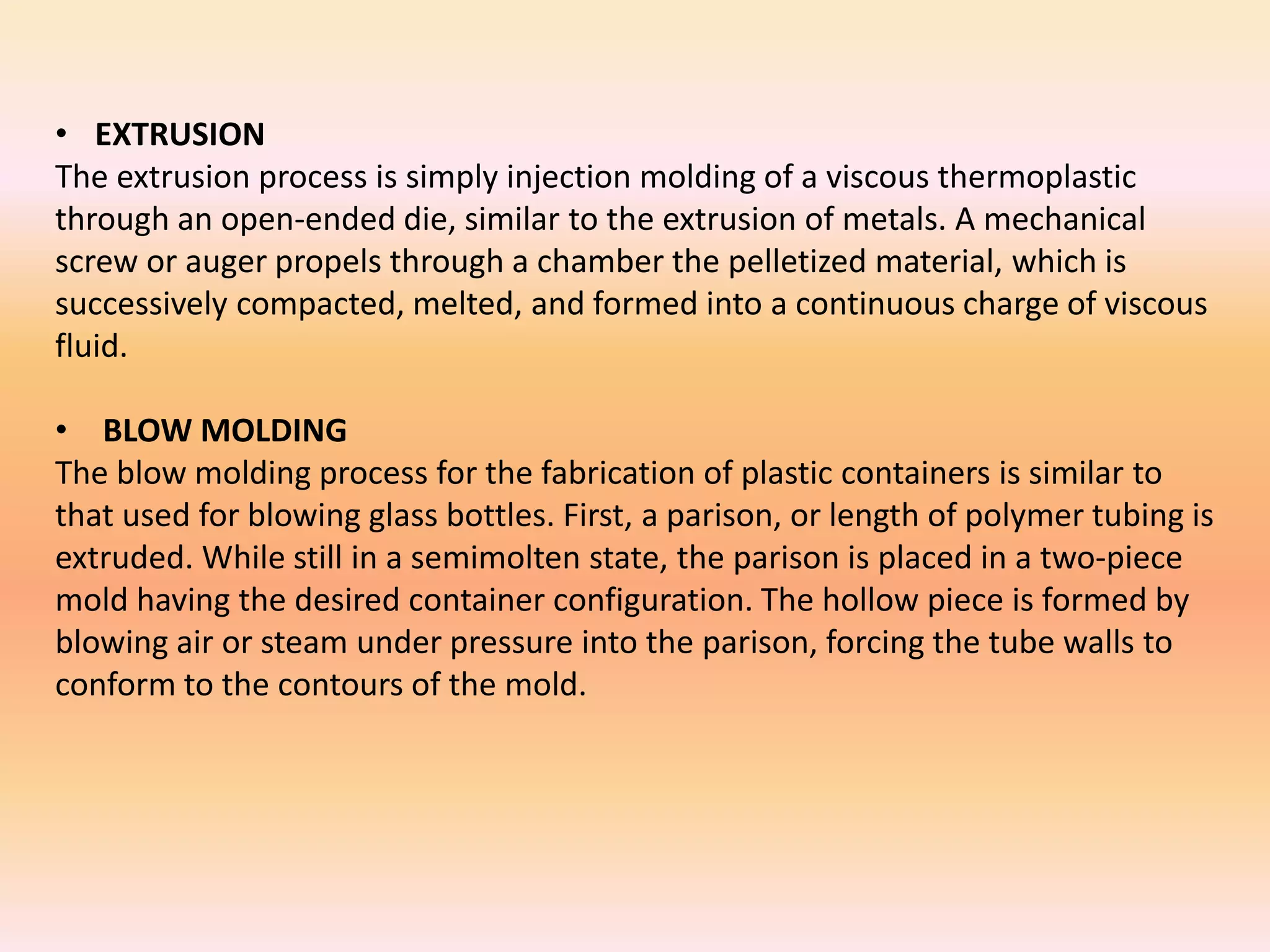 Synthesis and Fabrication of Polymers | PPTX