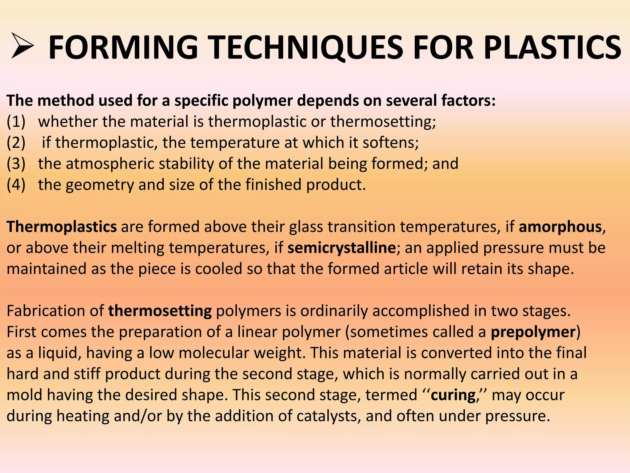 Synthesis and Fabrication of Polymers | PPTX