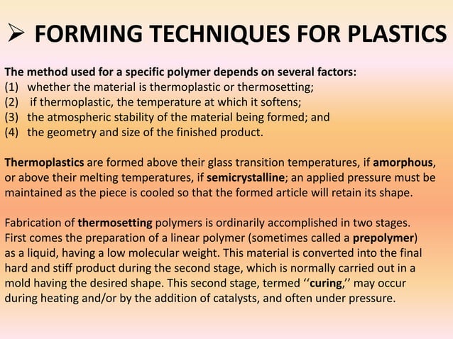 Synthesis and Fabrication of Polymers | PPTX