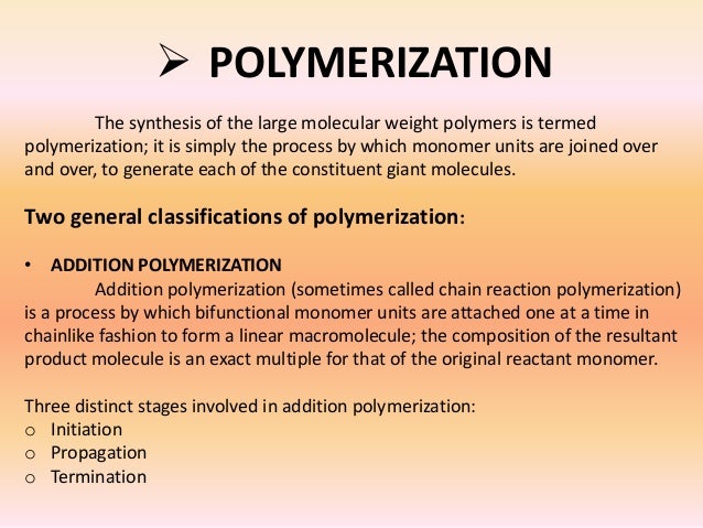 Synthesis and Fabrication of Polymers