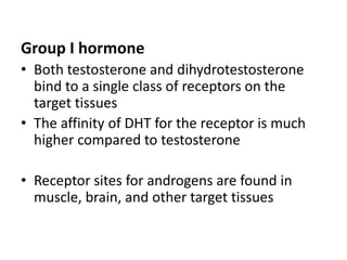 Synthesis and Metabolism of Androgen in Male Reproductive System | PPTX