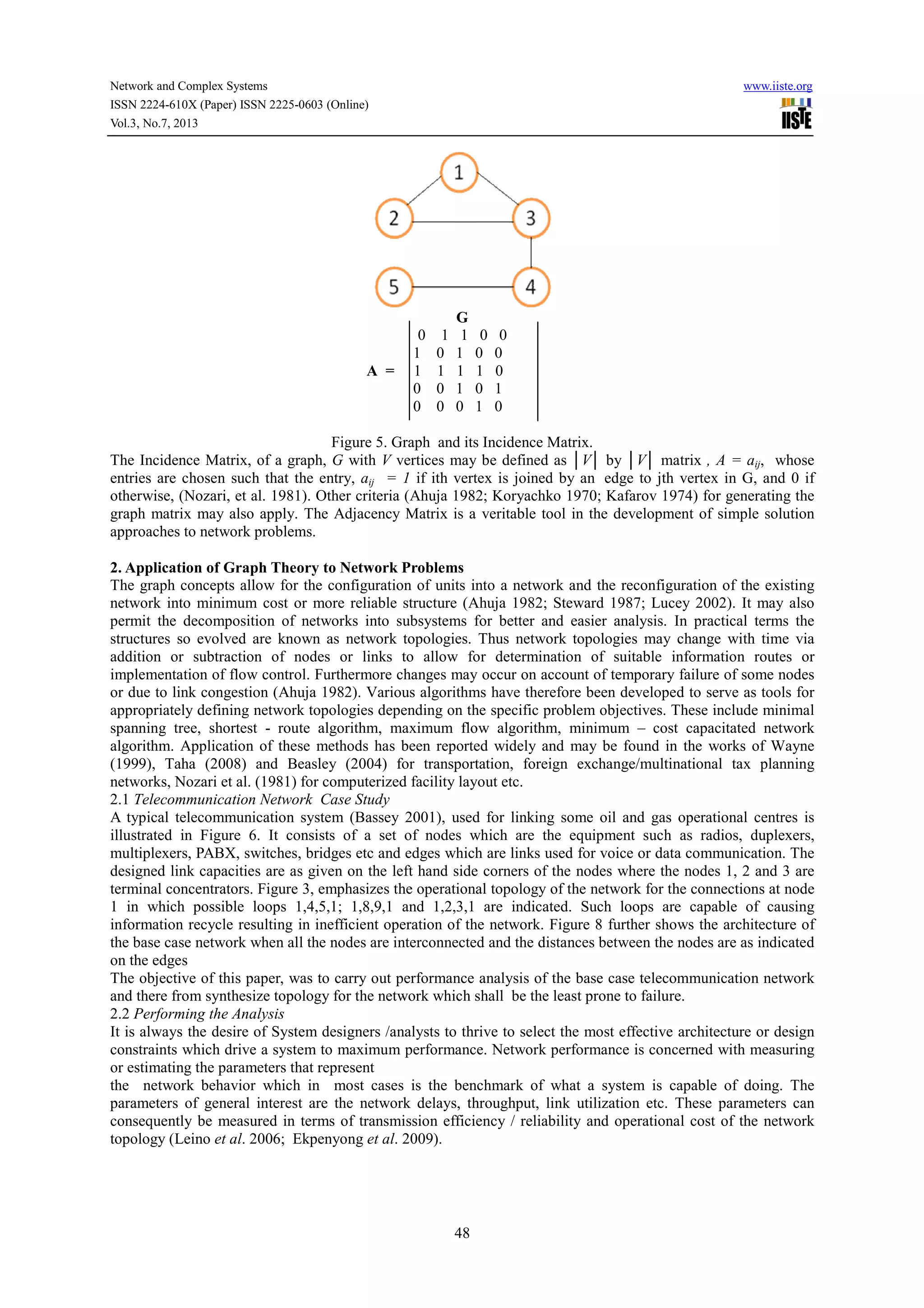 Synthesis And Performance Analysis Of Network Topology Using Graph Theory Pdf Computer