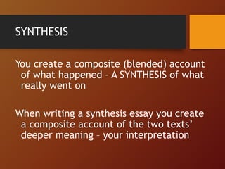 Synthesis Basics.pptlklklklklll written com | PPT