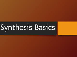 Synthesis Basics.pptlklklklklll written com | PPT