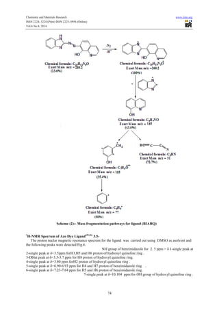 Synthesis,characterization,thermal and kinetic photo chemical decomposition study of new azo dye ...
