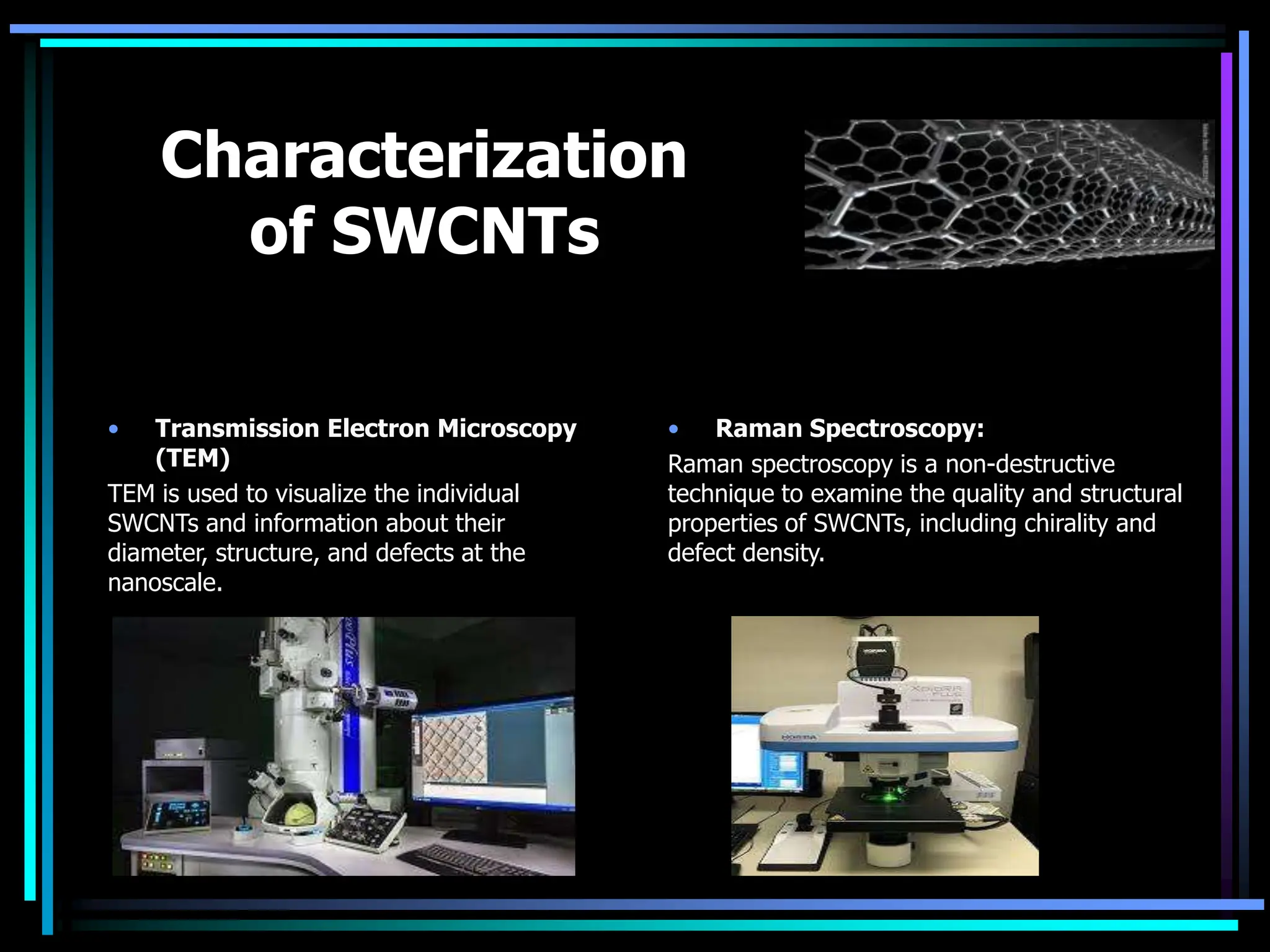 Synthesischaratarizes And Applications Of Sigle Walled Carbon Nano Tubesppt