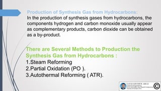 Episode 3 : Production of Synthesis Gas by Steam Methane Reforming | PPTX