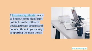 What Is a Synthesis in Academic Writing? | PPTX