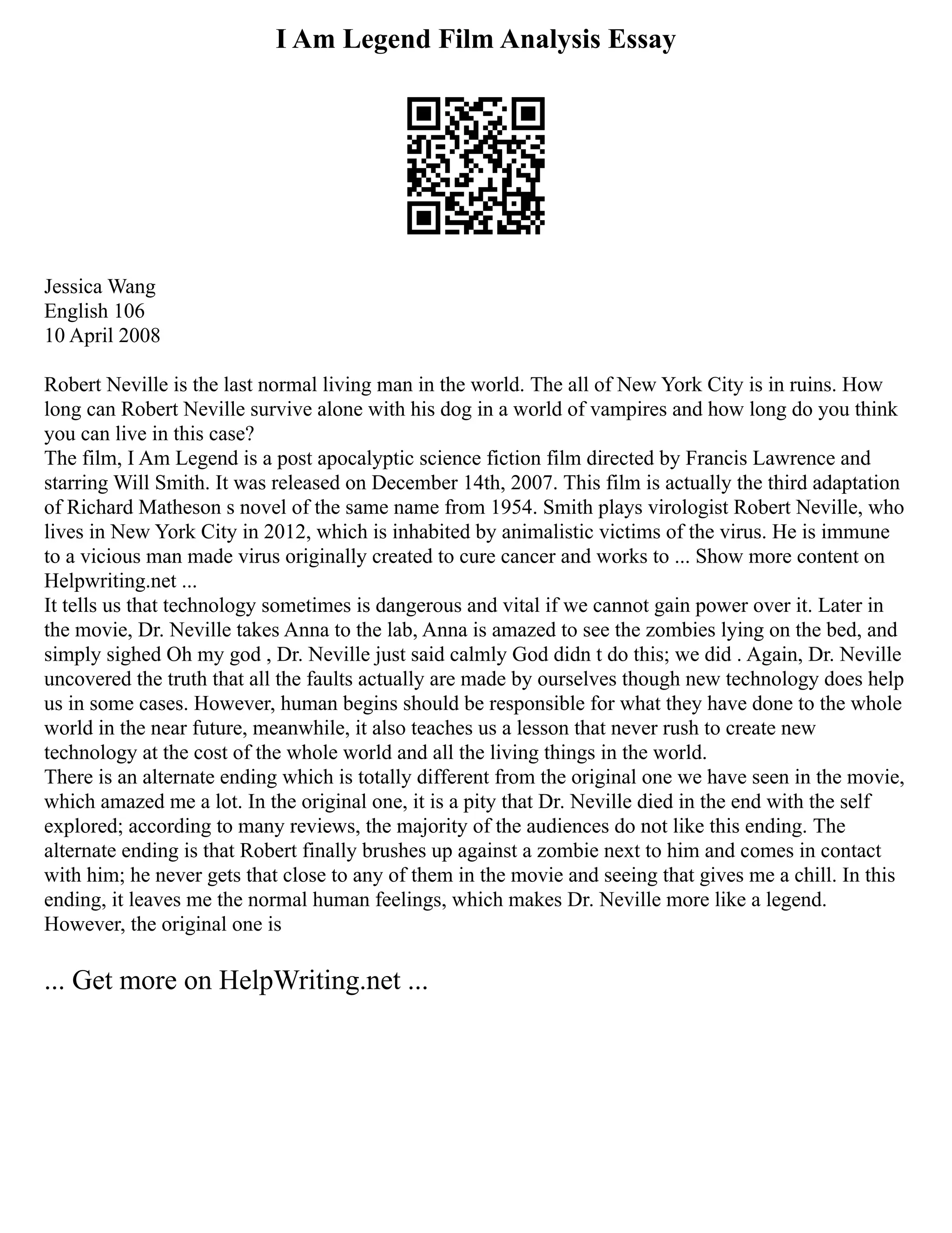 Synthesis Journal Example. How To | PDF