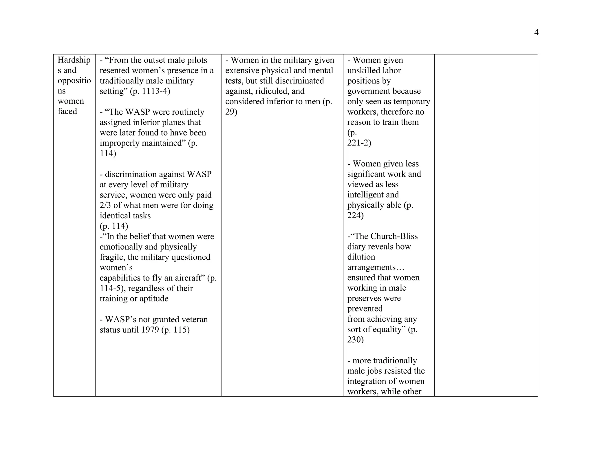 Synthesis Matrix example para trabajos de administracion | DOCX