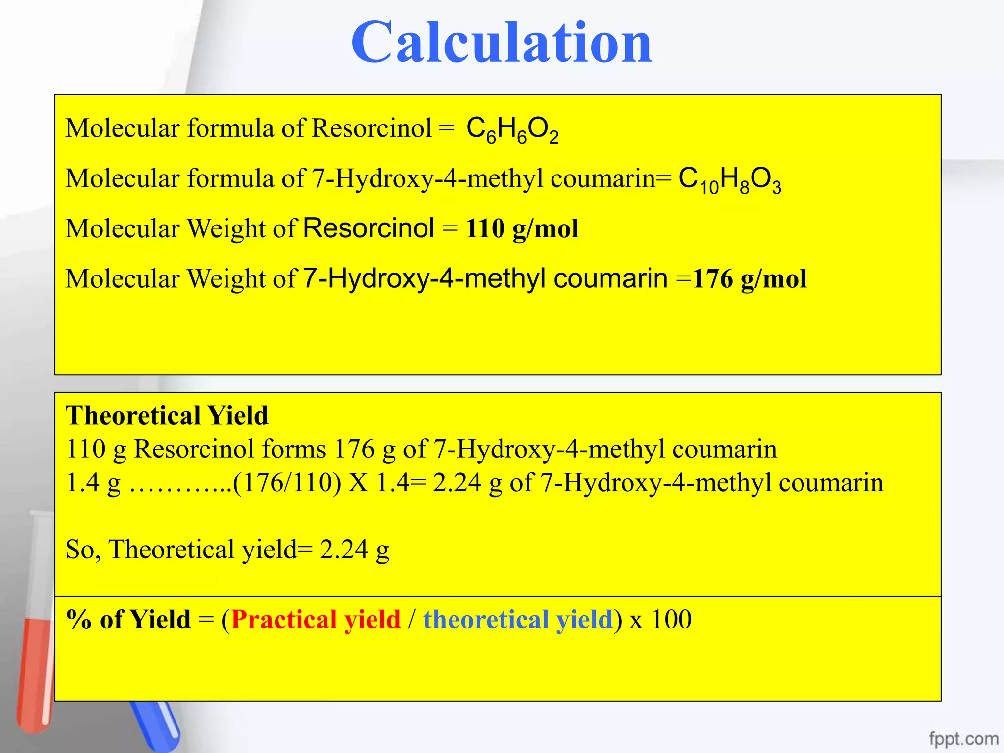 Synthesis of 7 Hydroxy-4-methyl coumarin.ppt