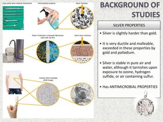 Synthesis of silver electrodeposited onto titanium mesh | PPTX