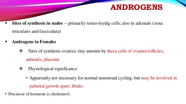 Synthesis of androgens
