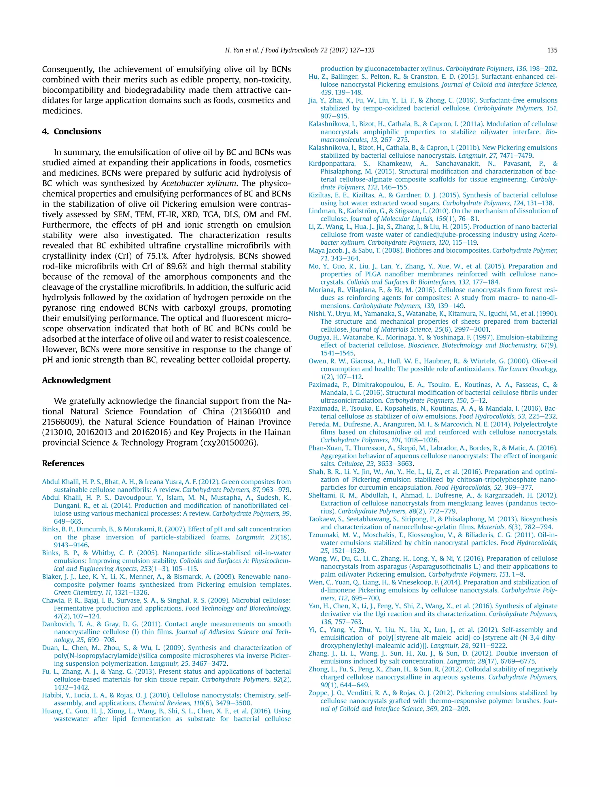 Synthesis of bacterial cellulose and bacterial cellulose nanocrystals ...