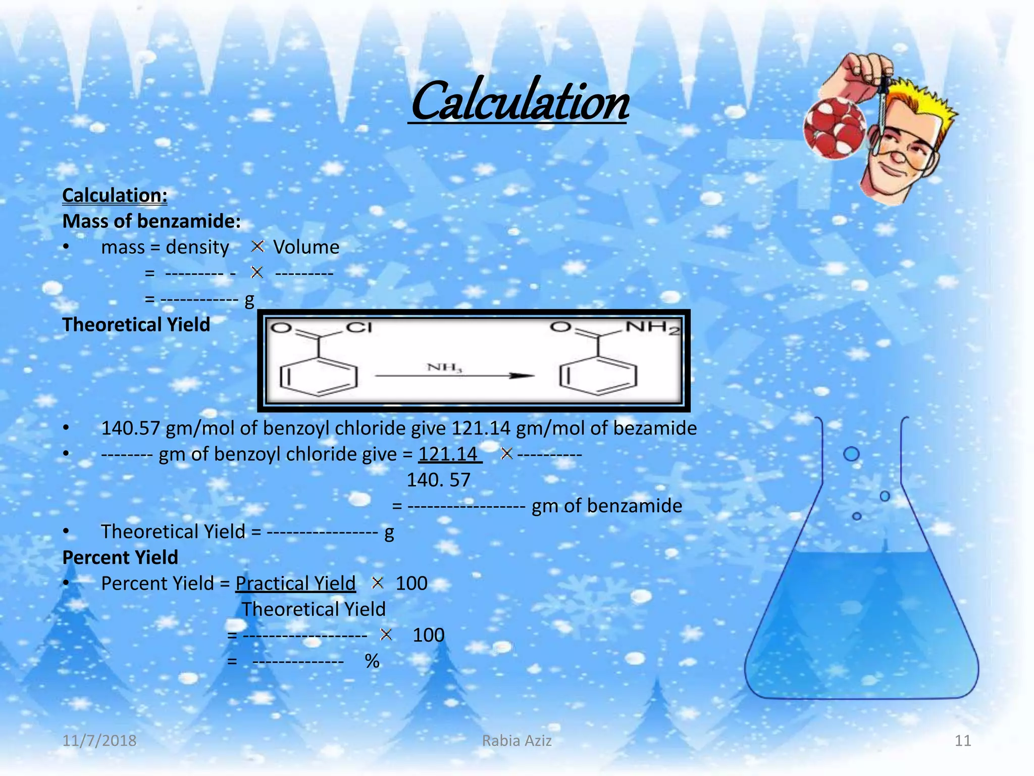 Synthesis of benzamide from benzyl chloride | PPTX
