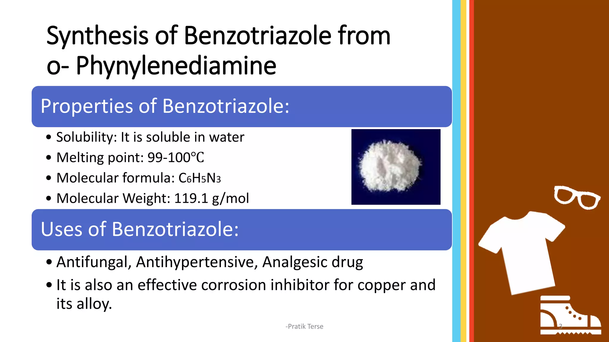 Synthesis of Benzotriazole from o- Phynylenediamine.pptx