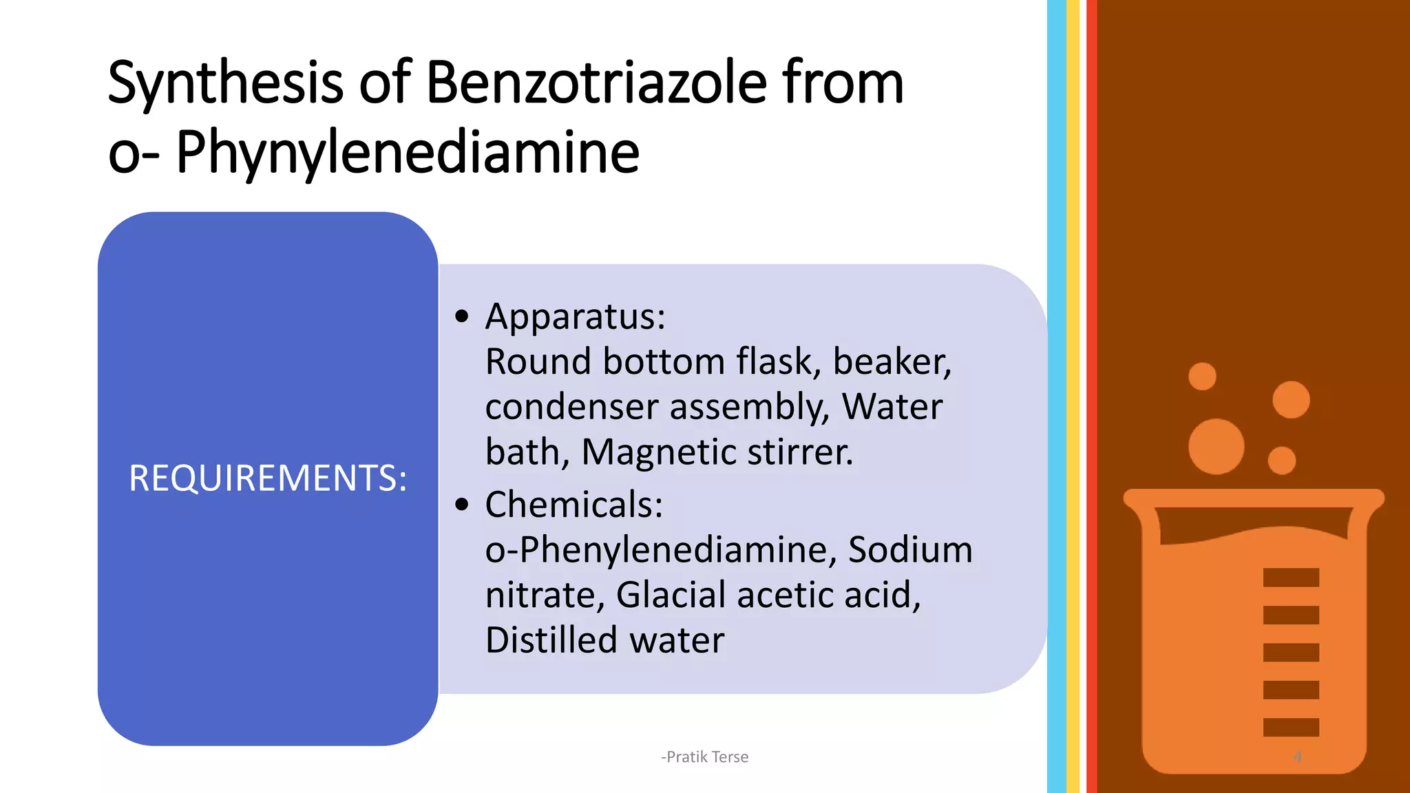 Synthesis of Benzotriazole from o- Phynylenediamine.pptx